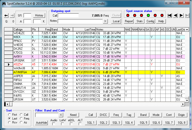 Reverse Beacon Network with DXLab